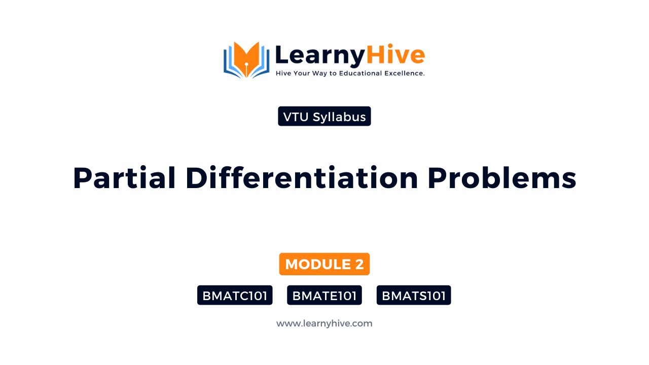 Partial Differentiation Problems | LearnyHive
