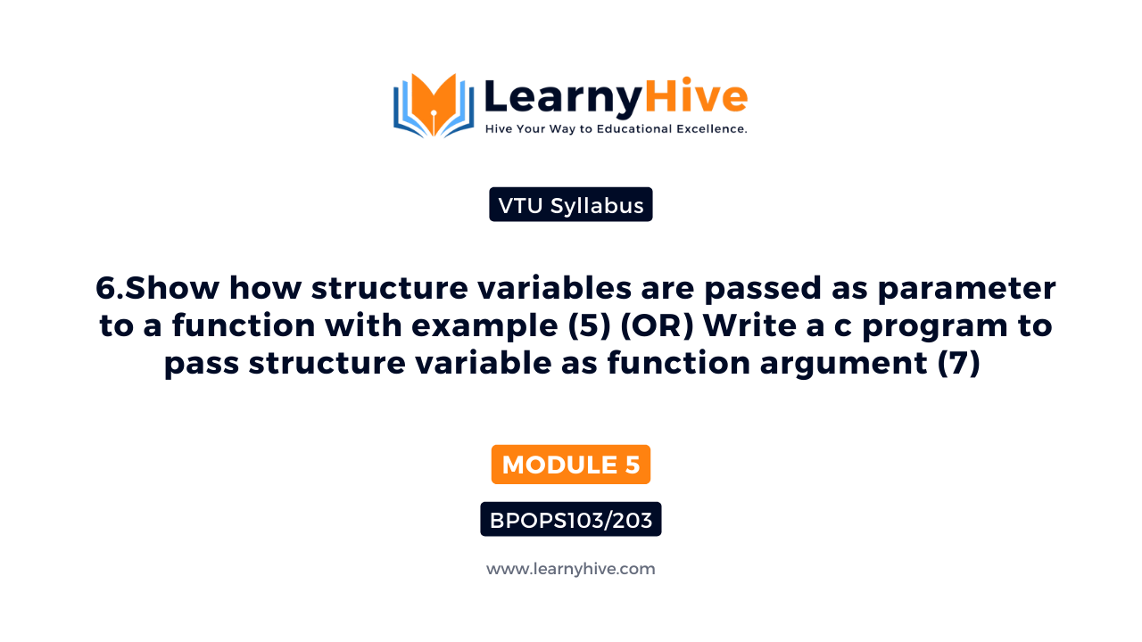 6show How Structure Variables Are Passed As Parameter To A Function 5395